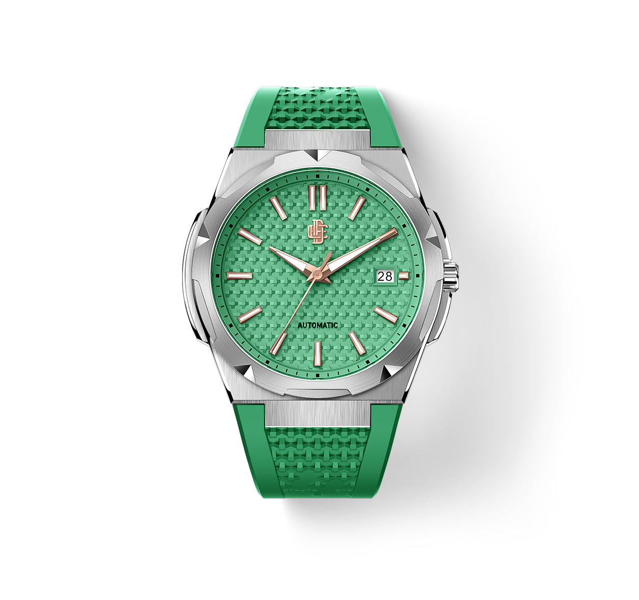 DAVIS ELVIN MILAN DM01 Green Strap Watch